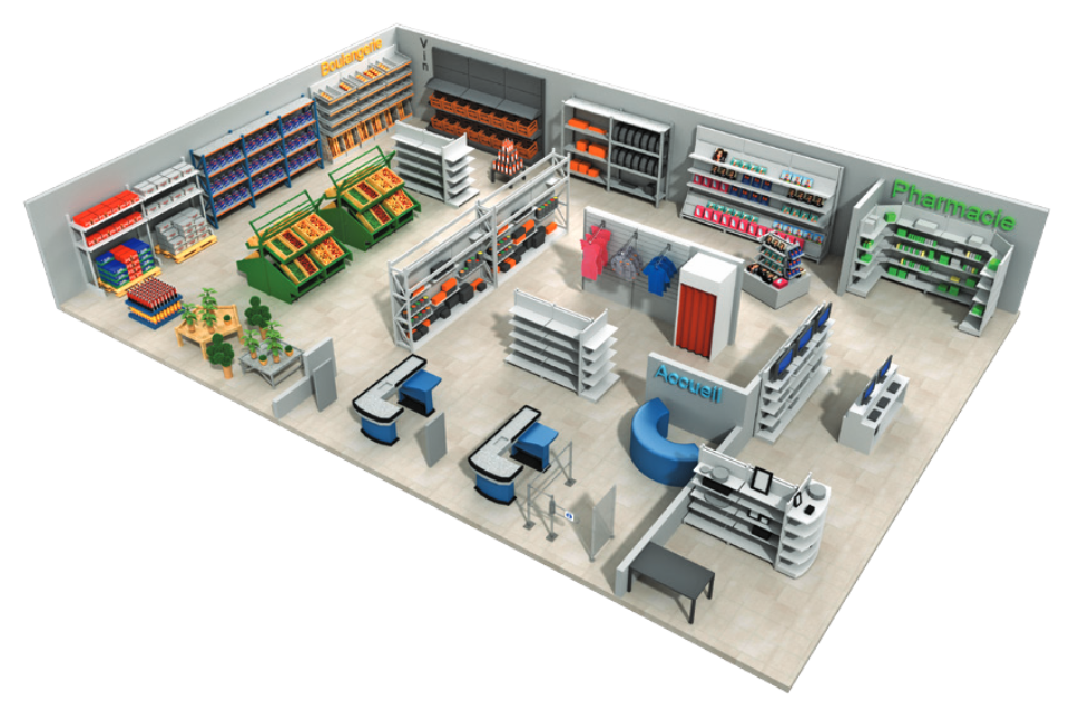 Kollirama, spécialiste du rayonnage pour magasin et entrepôt