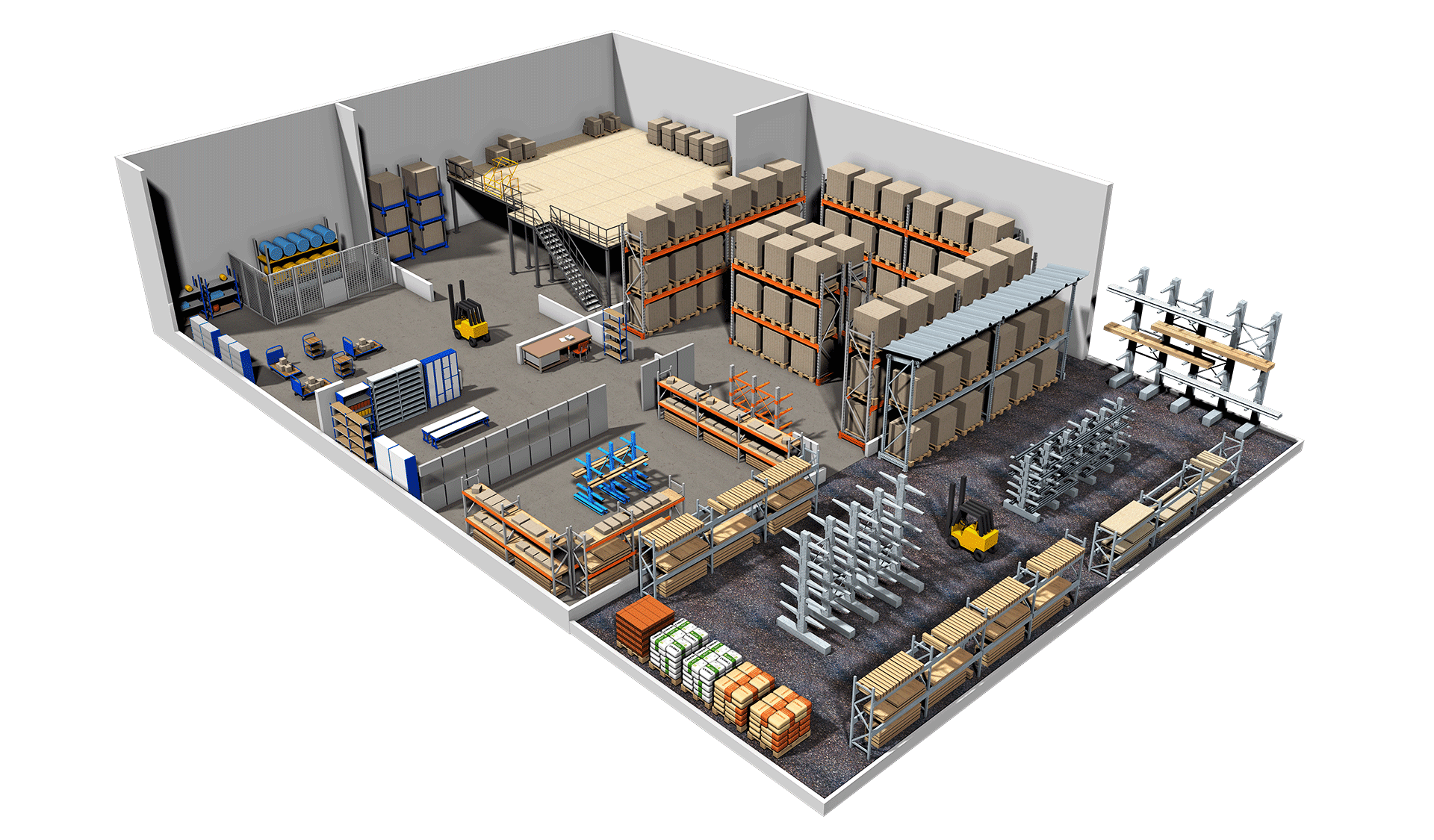 Kollirama, spécialiste du rayonnage pour magasin et entrepôt