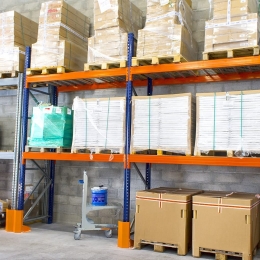 Stockage palettes en entrepôt